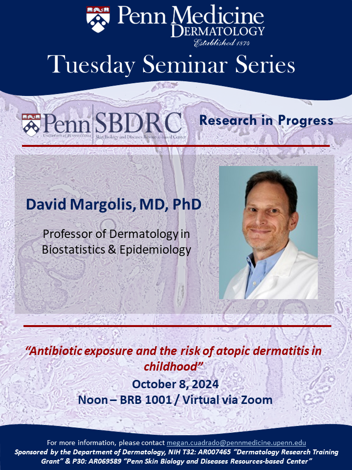 Tuesday Seminar Series: Research in Progress - David Margolis, MD, PhD ...